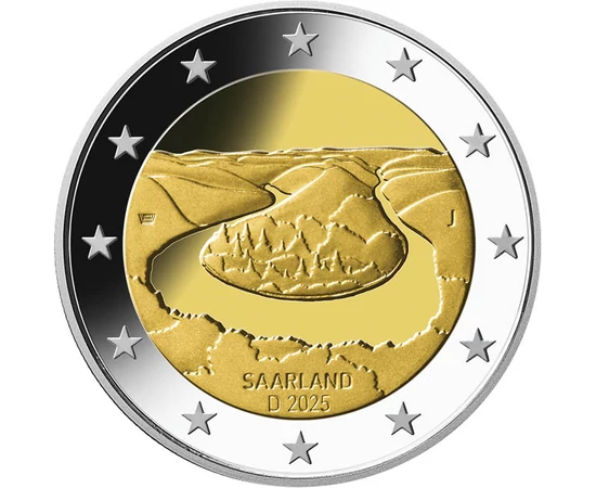 Saar-vidék, 2 euró, Németország, 2025